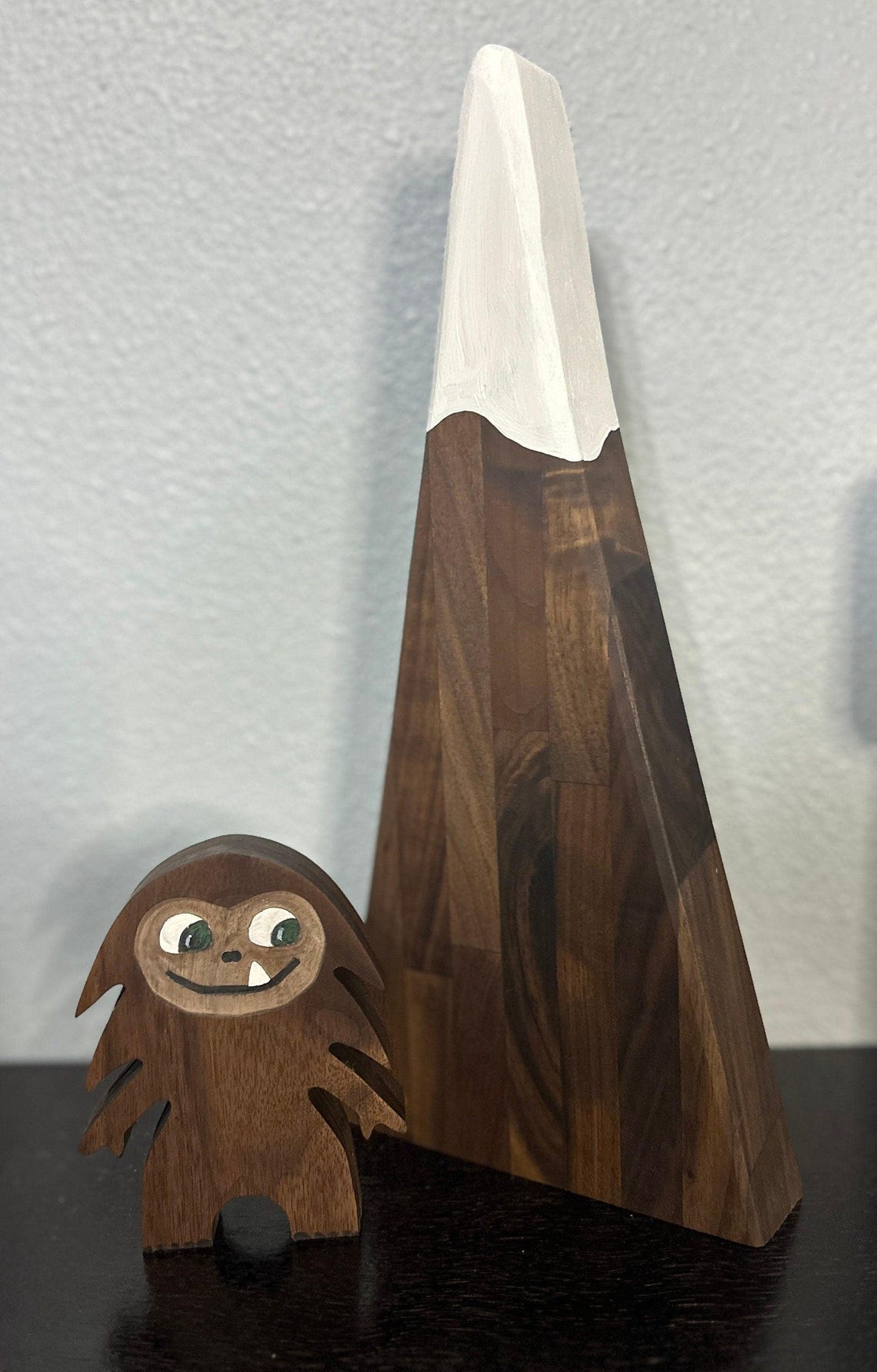 Chunky Block Bigfoot Sasquatch Yeti Decor - Adorable Reclaimed Hardwood ...