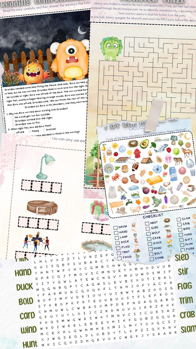 Monster Mash-up: Playful English Activities for Little Learners - Etsy