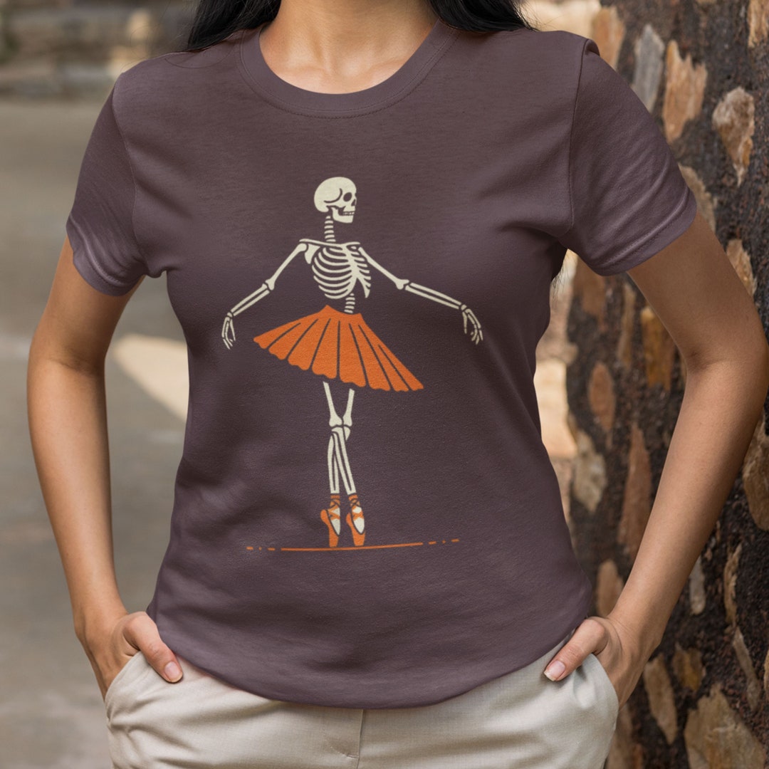 Skeleton Ballerina in Tutu Dance Costume Halloween Party, Digital ...