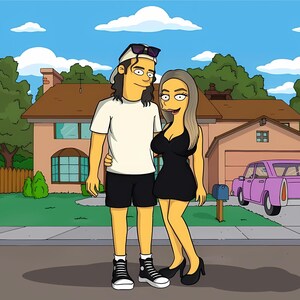 Personalized Simpson Portrait, Simpsons Family Portrait,custom Simpsons ...