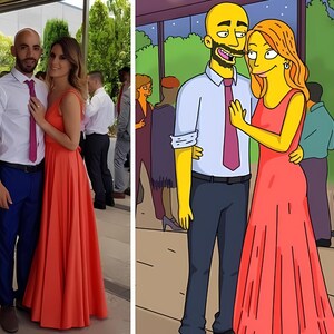 Personalized Simpson Portrait, Simpsons Family Portrait,custom Simpsons ...