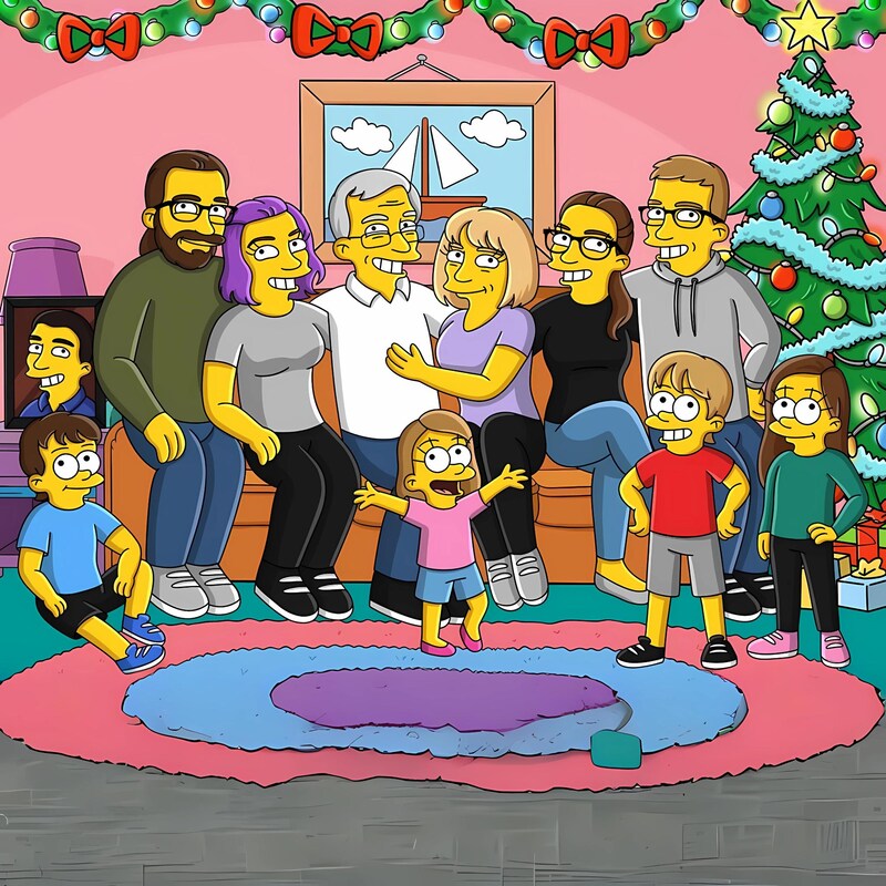 Simpsons Portrait - Etsy