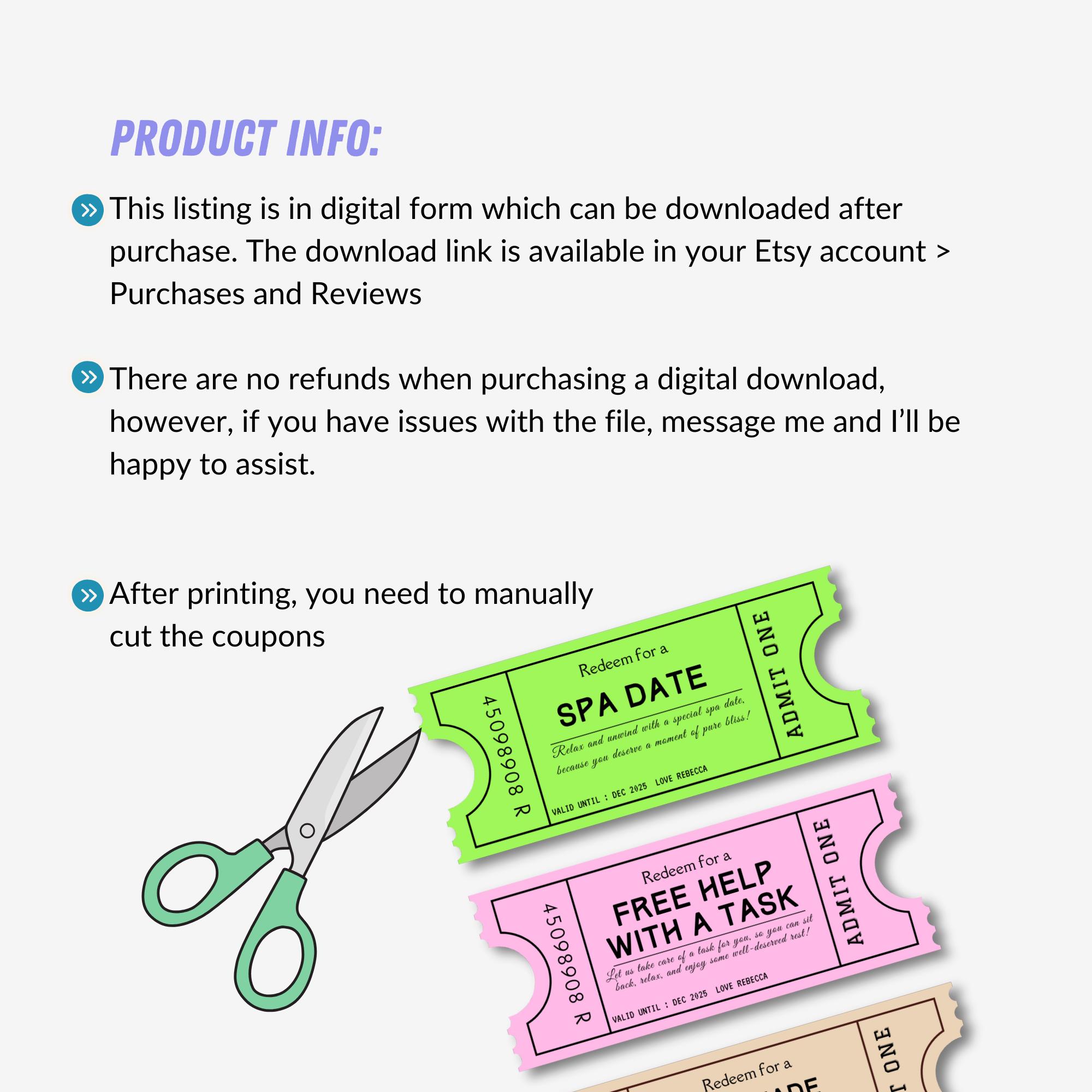 Editable Coupon Book for Mom, Retro Mother's Day Gift (digital Download ...