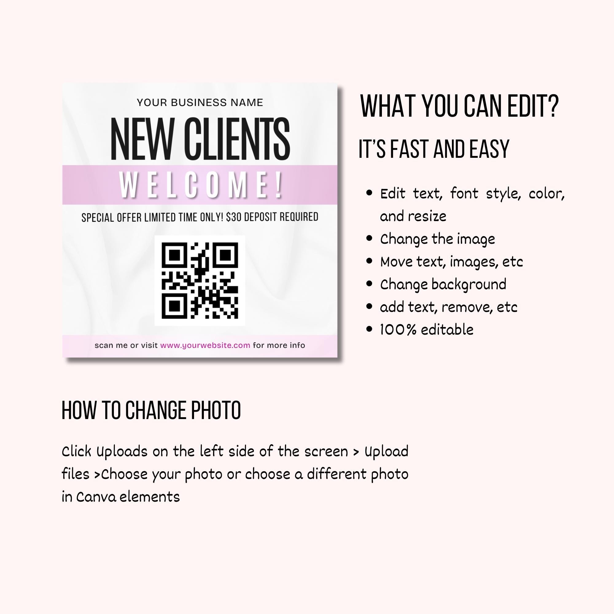 New Client Flyer, New Client Welcome Flyer, New Client Discount Flyer ...