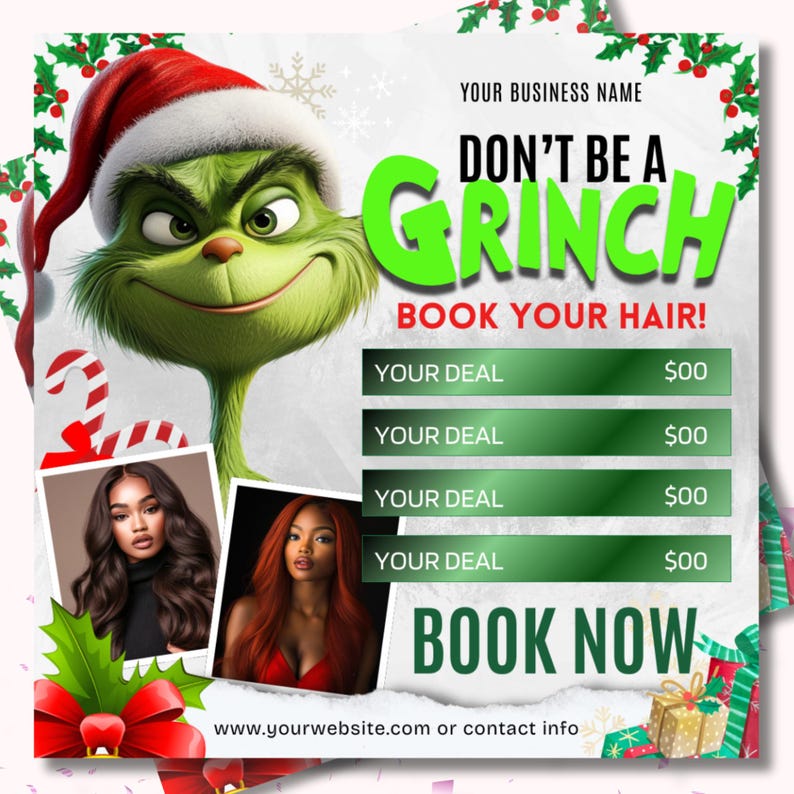 Christmas Bookings, December Book Now, December Christmas Booking Flyer ...
