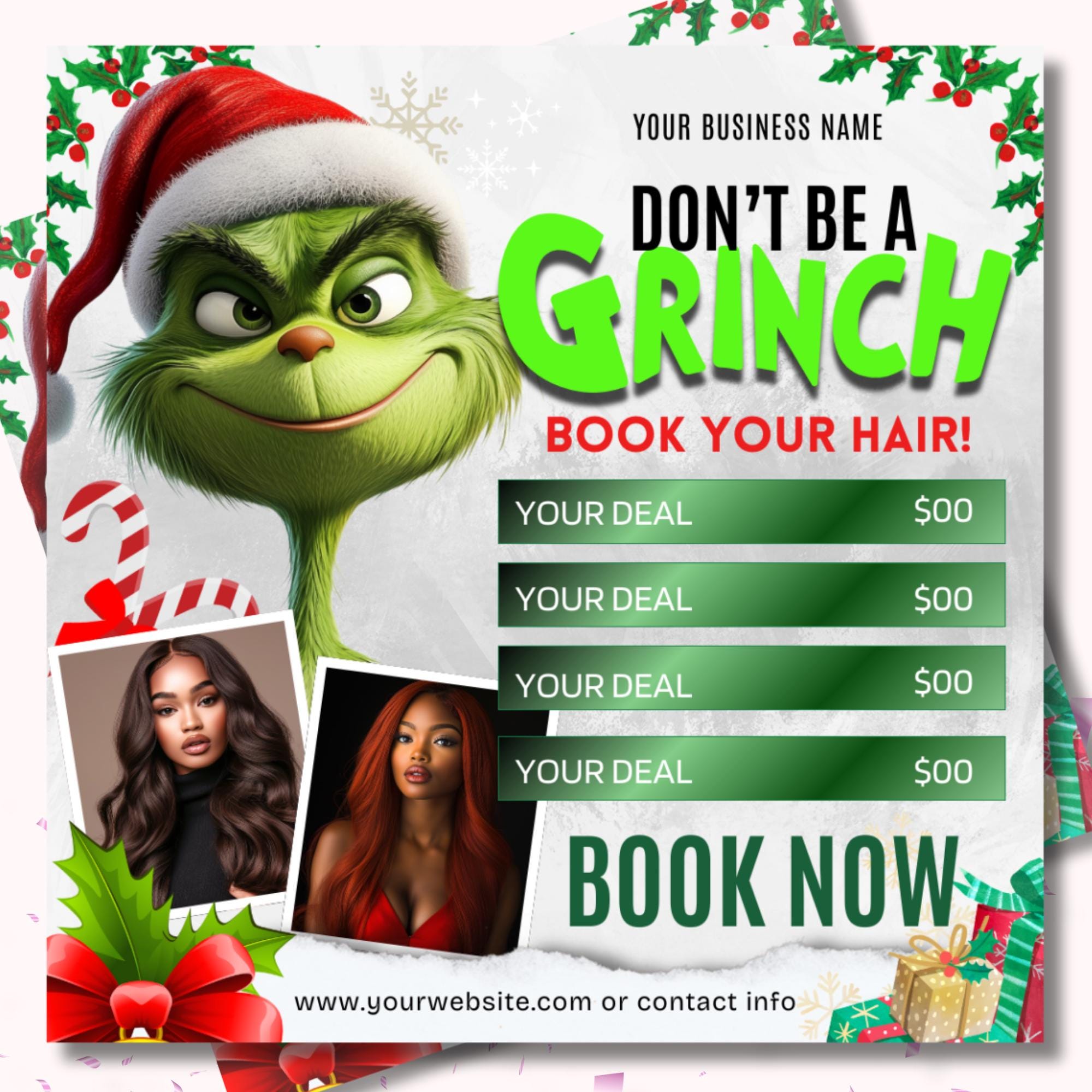 Christmas Bookings, December Book Now, December Christmas Booking Flyer ...