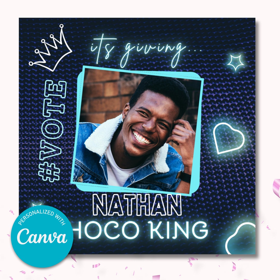 Homecoming Flyer Template, HOCO Flyer, Homecoming Campaign Flyer, Vote ...