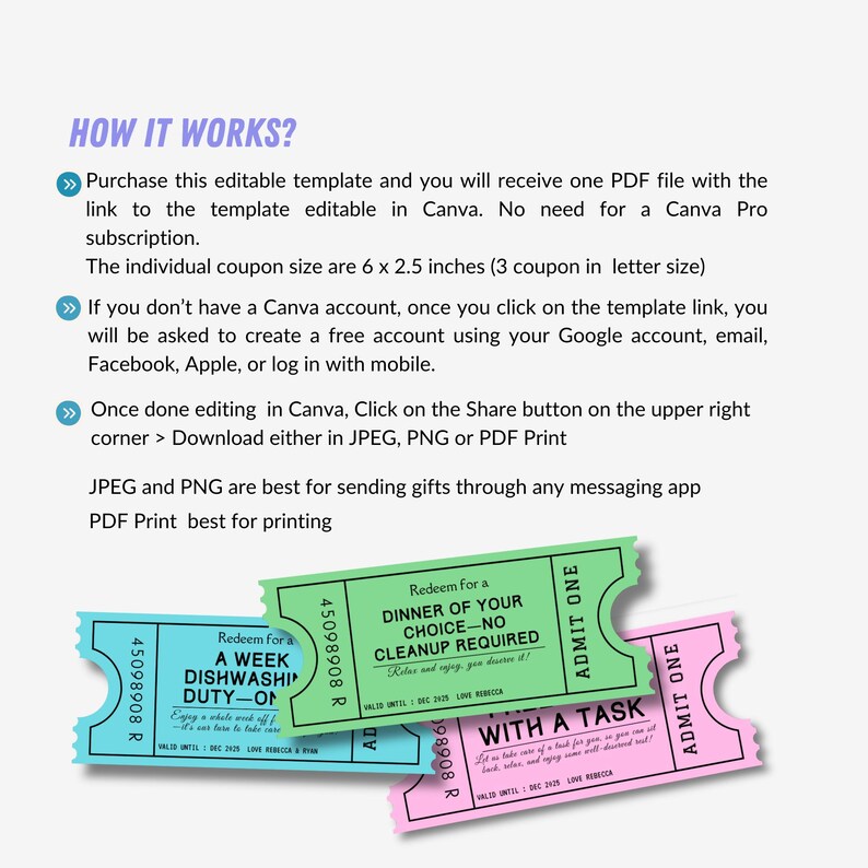 Editable Coupon Book for Mom, Retro Mother's Day Gift (digital Download ...