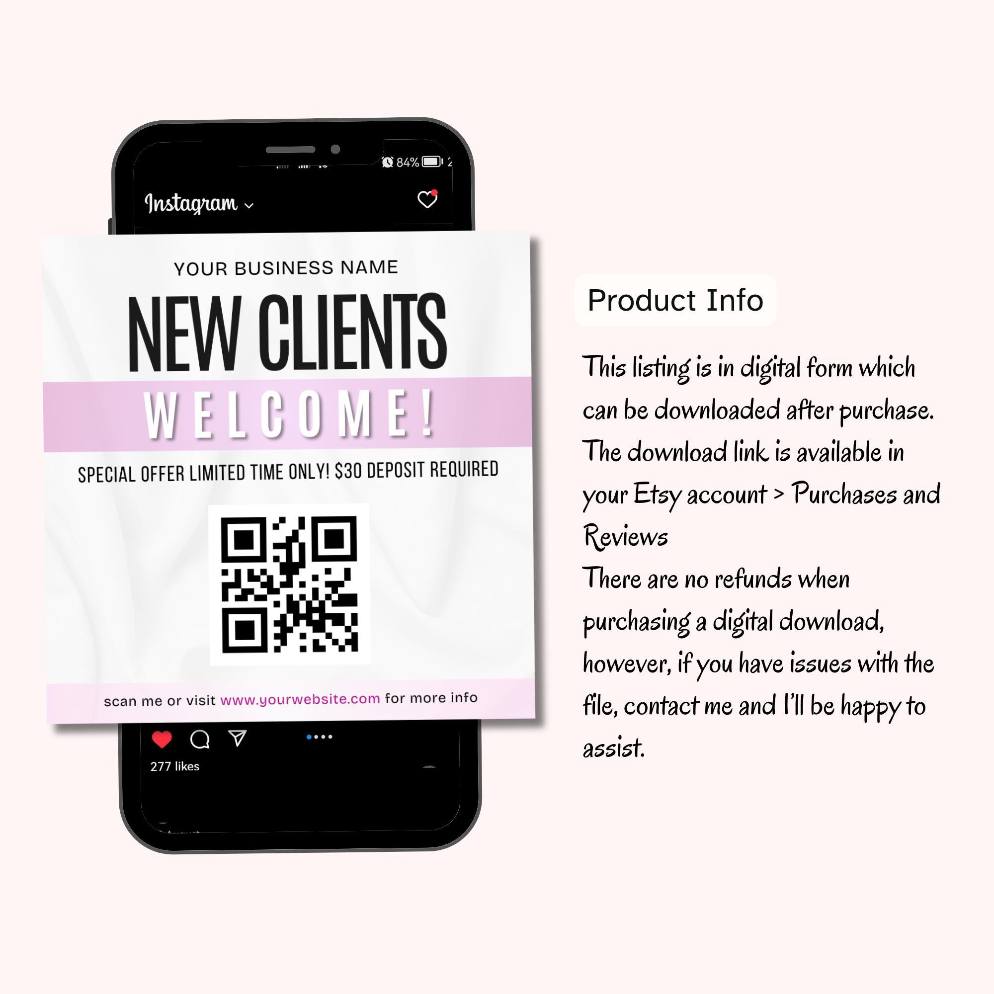 New Client Flyer, New Client Welcome Flyer, New Client Discount Flyer ...