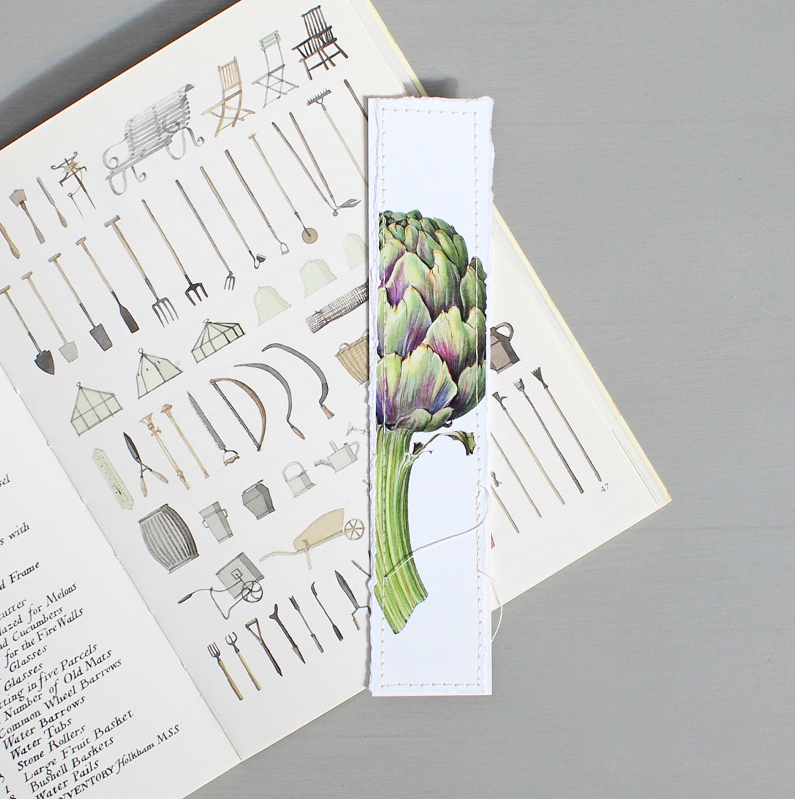 Three Bookmarks With Vegetable Illustrations - Etsy