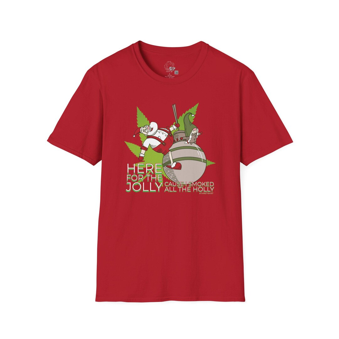 Santa and Elf - Wrecking Ball - Here for the Jolly - Unisex Thirsty ...