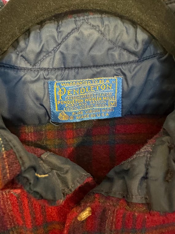 1960's Vintage Wool Pendleton Button Down Shirt - 60s… - Gem