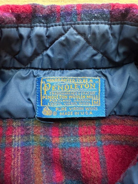 1960's Vintage Wool Pendleton Button Down Shirt - 60s… - Gem