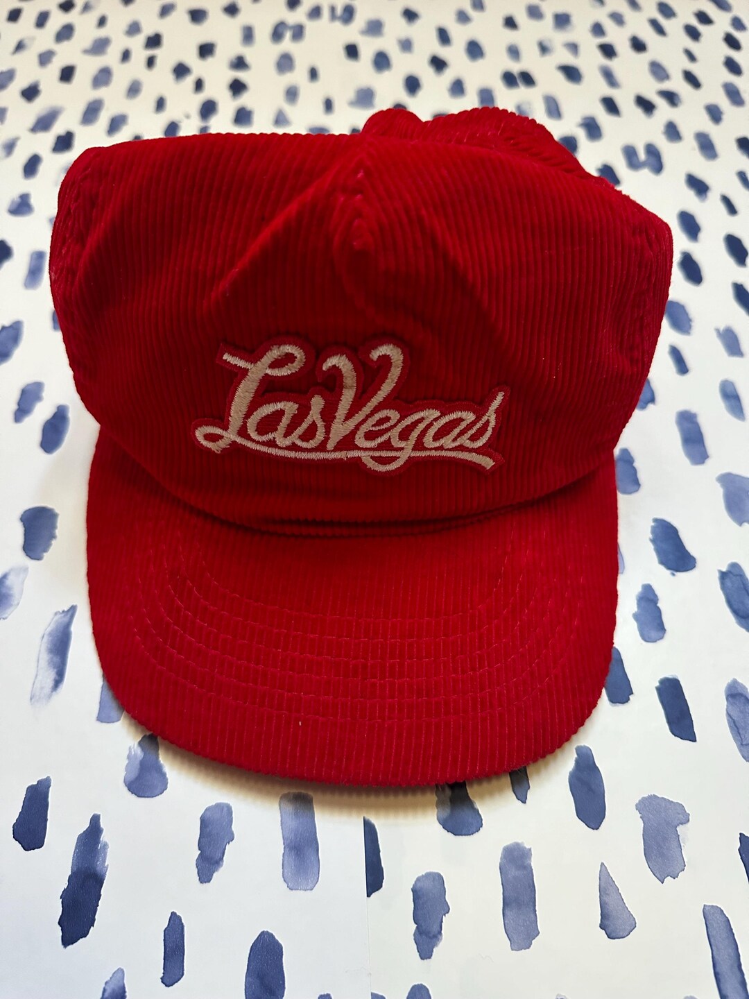 Vintage Las Vegas Red Corduroy Snap Closure Baseball Cap - Etsy