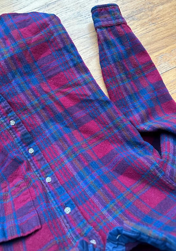 1960's Vintage Wool Pendleton Button Down Shirt - 60s… - Gem
