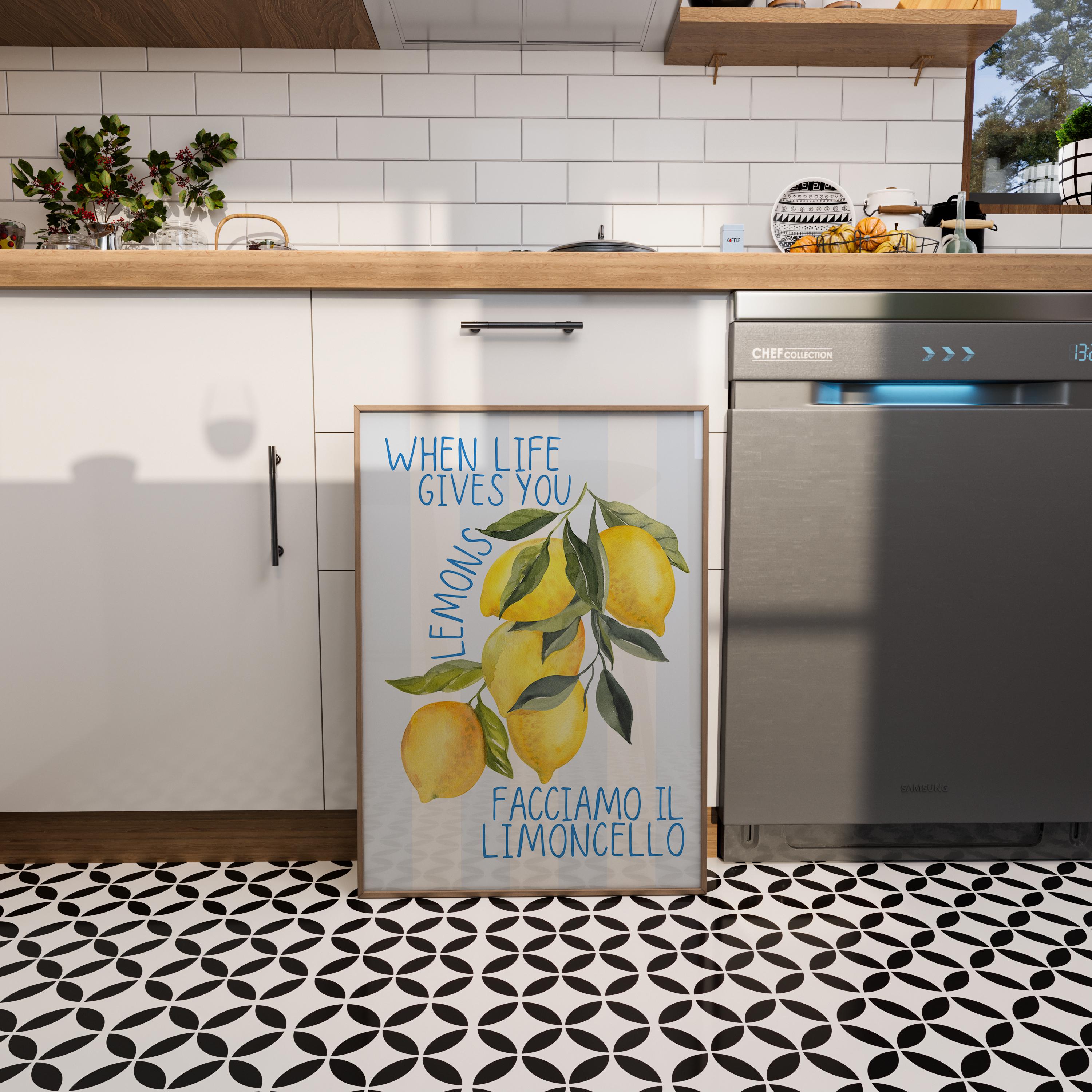 When Life Gives You Lemons Make Limoncello Print – Funny Italian ...