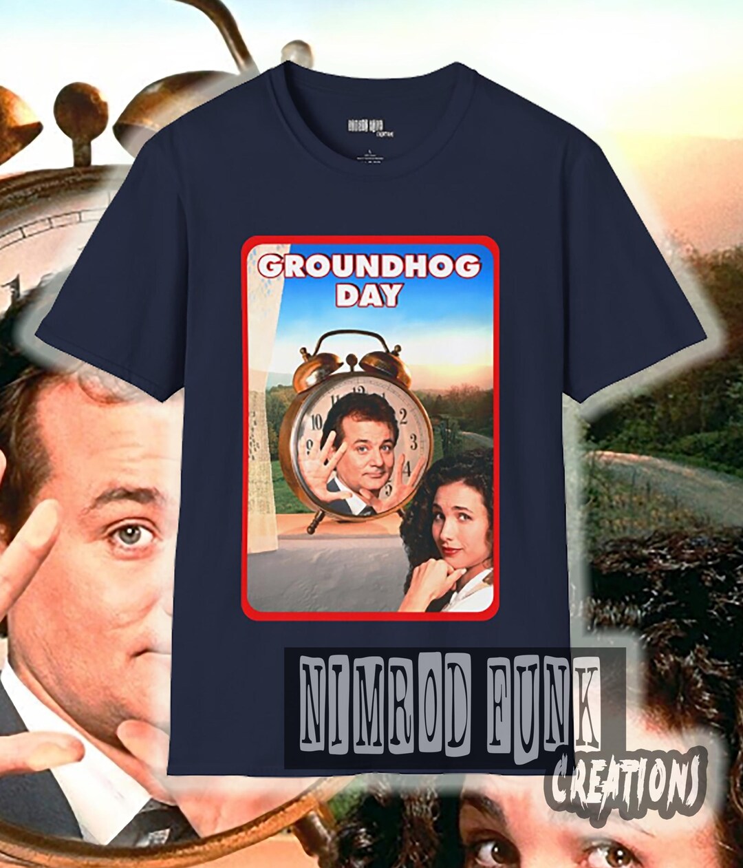 Groundhog Day Movie Tshirt, Bill Murray Tee, Classic Film Shirt, Movie ...