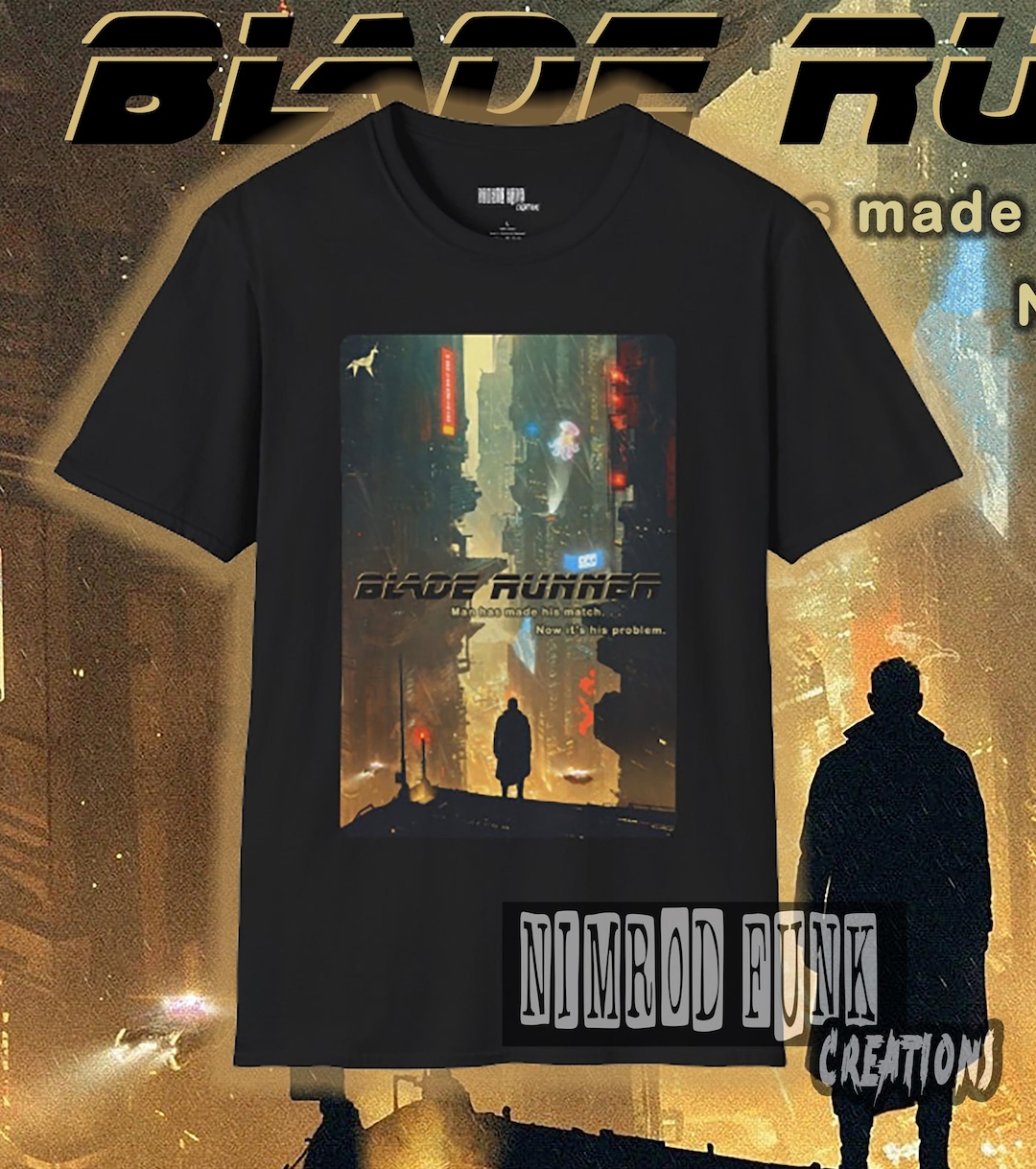 Blade Runner T-shirt: Sci-fi Movie Graphic Tee - Etsy