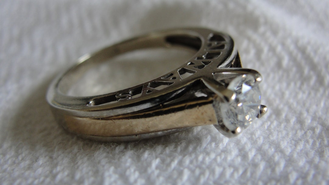 Vintage Always and Forever Ring 1/2 Carot Diamond 14k Gold White and ...