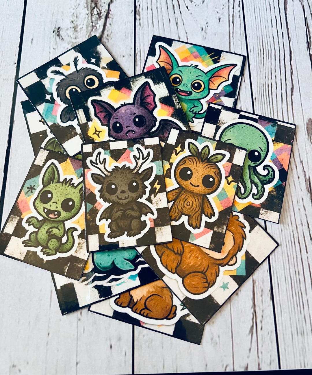 Grunge Baby Cryptids Sticker Pack • Cryptid Stickers - Etsy