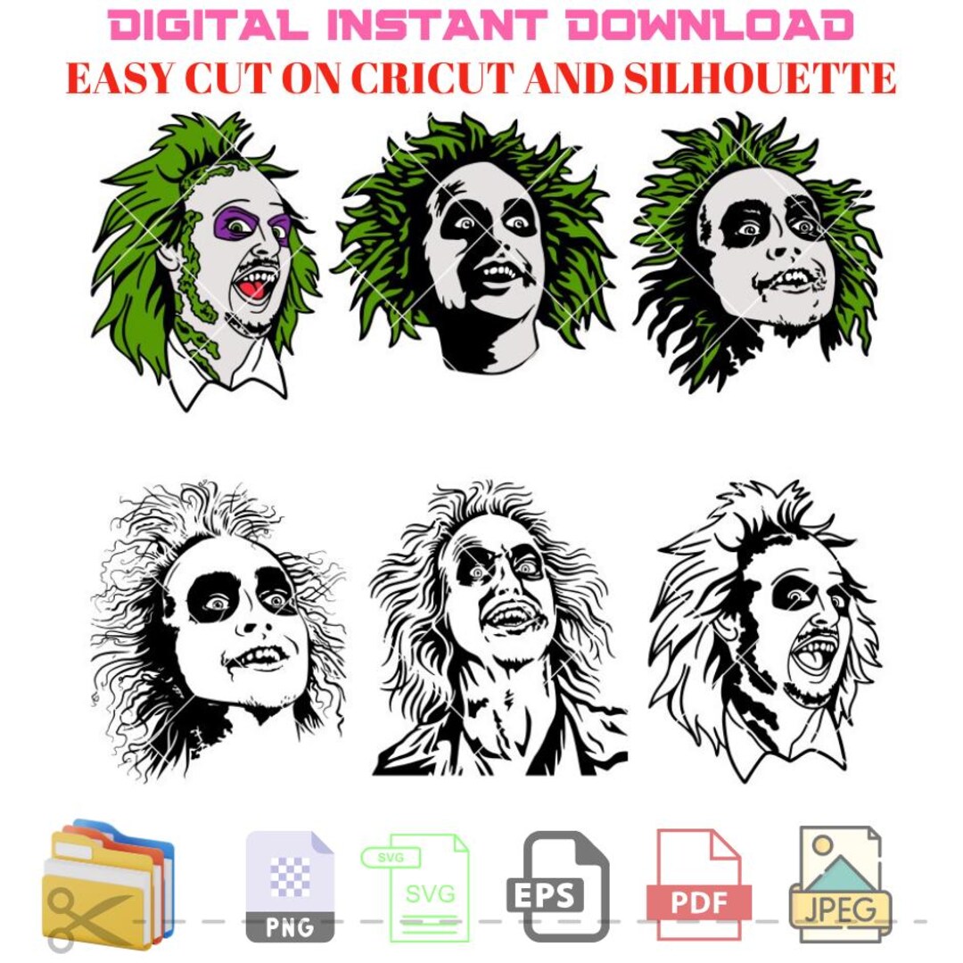 Beetle Juice Svg Bundle, Instant Download, Bundle for Cricut ...