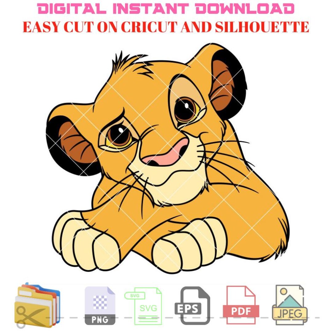 Simba Crown Svg, Lion King Svg, Hakuna Matata Svg, Kawaii Svg, Cricut ...