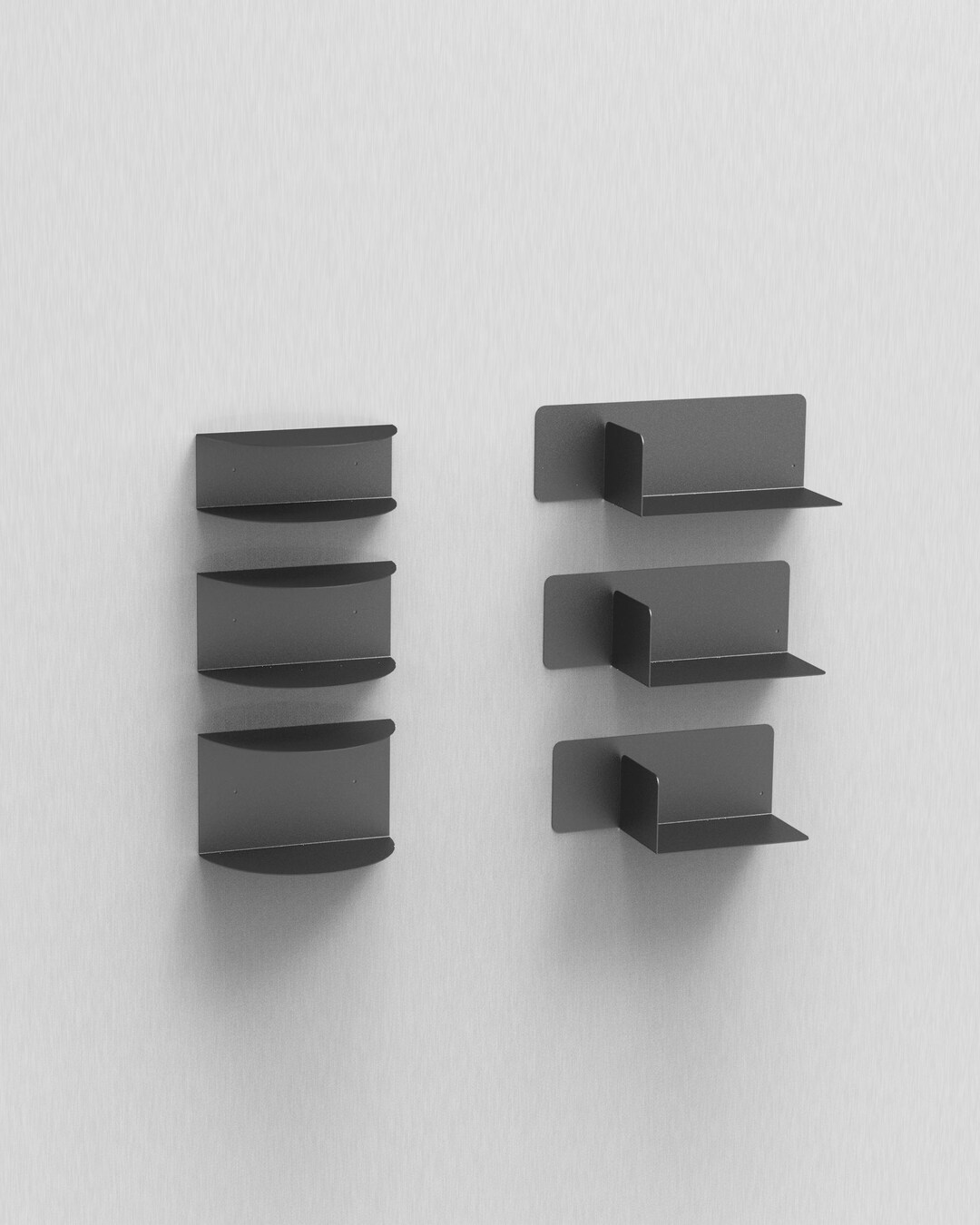 Modern Metal Wall Shelf Set – CNC Bent, Minimalist Design (digital ...