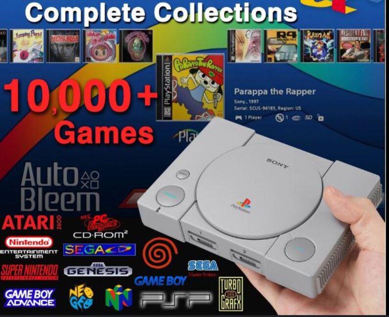 Playstation Classic Mini Games Collection 256GB USB STICK - Etsy