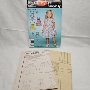 Girls’ Dress Sewing Pattern Bundle: Simplicity 2377, 2688 & Mccall’s ...