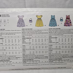 Girls’ Dress Sewing Pattern Bundle: Simplicity 2377, 2688 & Mccall’s ...