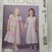 Girls’ Dress Sewing Pattern Bundle: Simplicity 2377, 2688 & Mccall’s ...