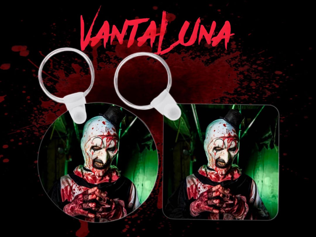 Horror Keychain Art the Clown / Terrifier. Choose Either 1.94”x 1.94 ...