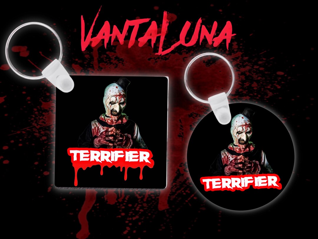 Horror Keychain - Terrifier / Art the Clown. Choose Either 1.94”x 1.94 ...