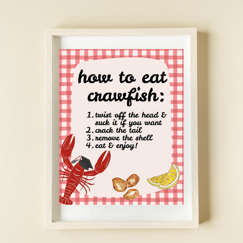 Graduation Party Crawfish Boil Party Signage Seafood Boil Decor ...