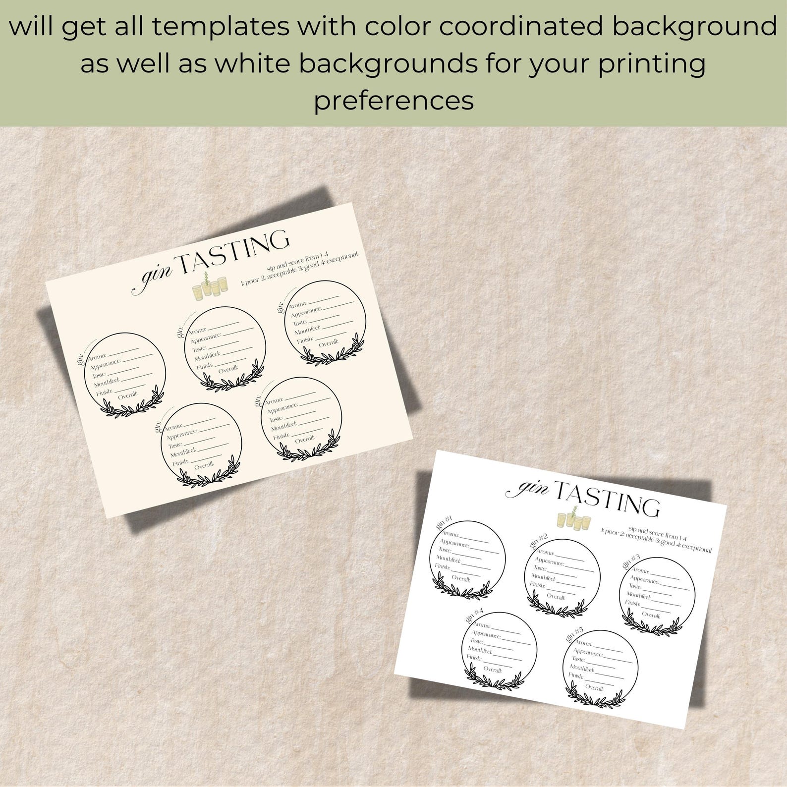 Gin Tasting Party Kit Gin Tasting Experience Party Liquor Tasting Party ...