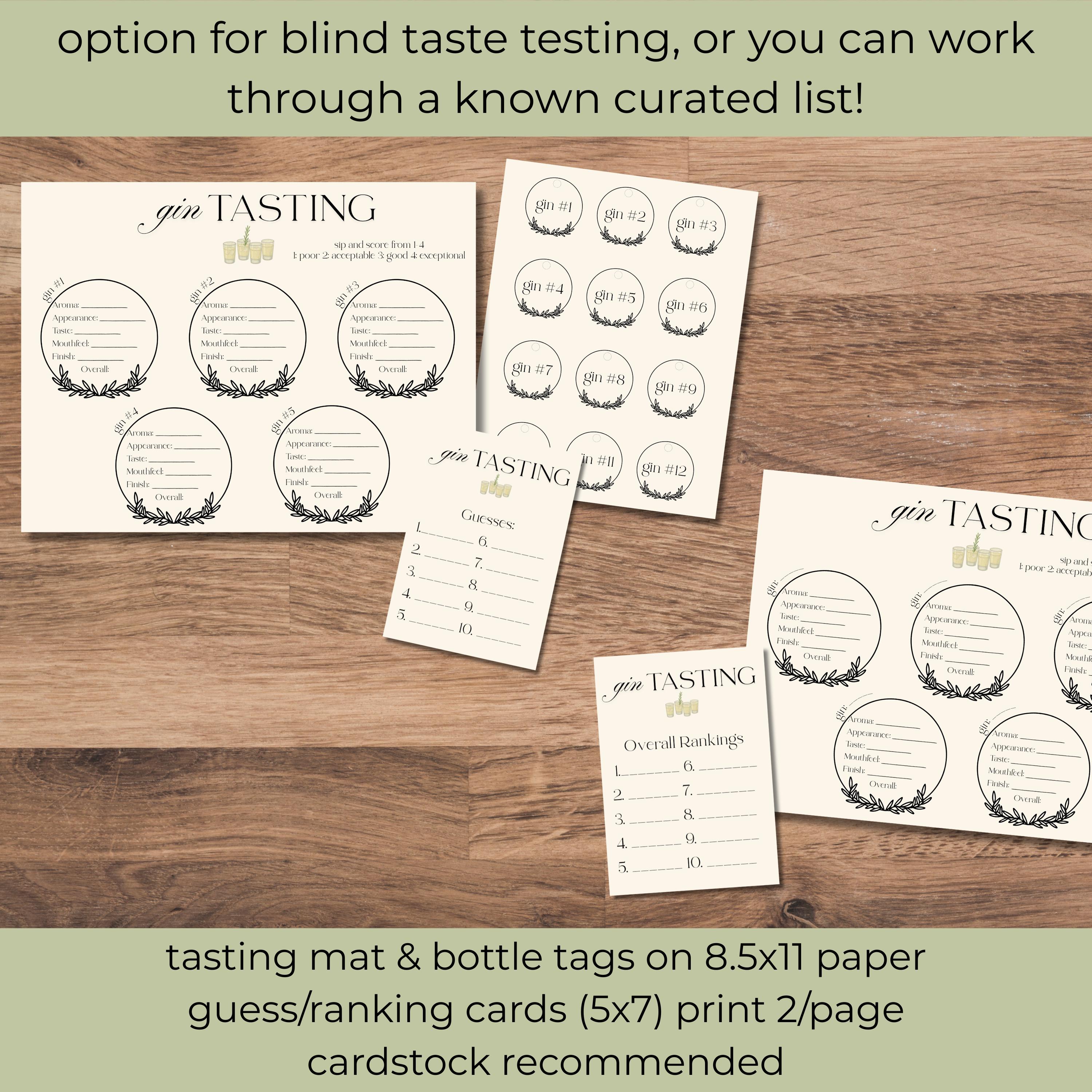 Gin Tasting Party Kit Gin Tasting Experience Party Liquor Tasting Party ...
