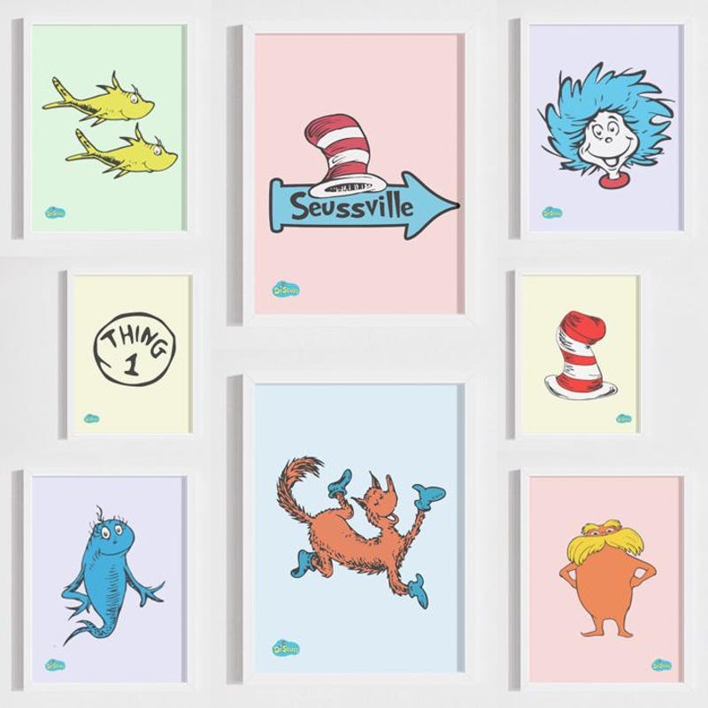 Dr Seuss Poster - Etsy