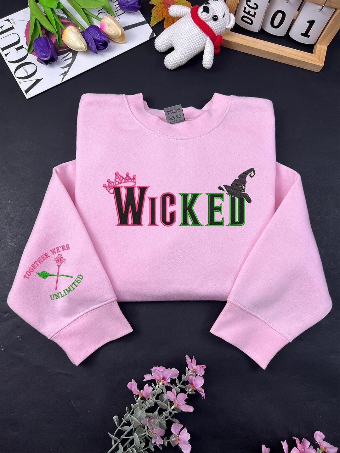 Wicked Embroidery Sweatshirt, Defying Gravity Shirt, Wicked Sweatshirt ...