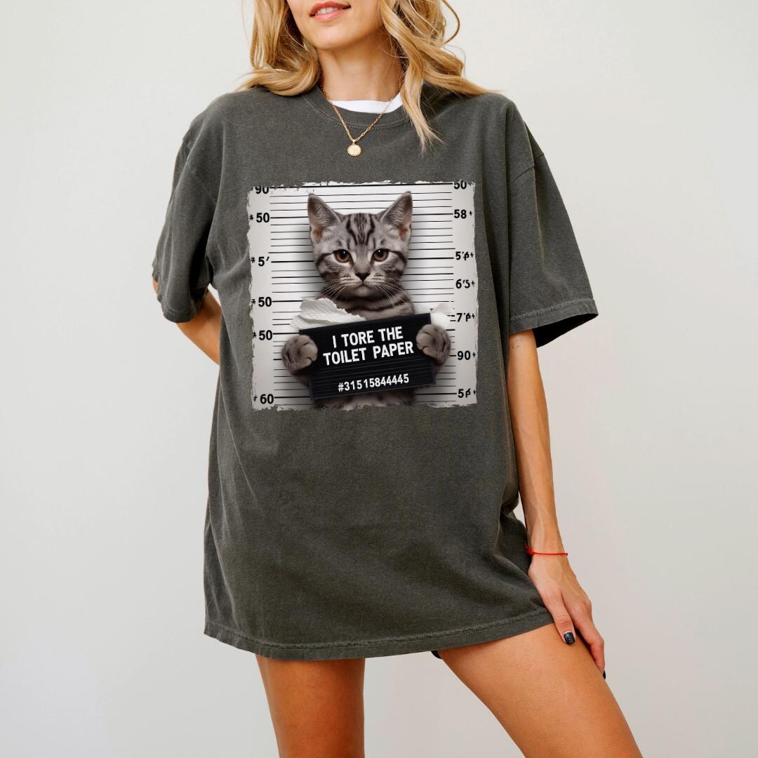 Vintage Funny Cat T-shirt • Retro Funny Cat Tee • Plus Sizing Available ...