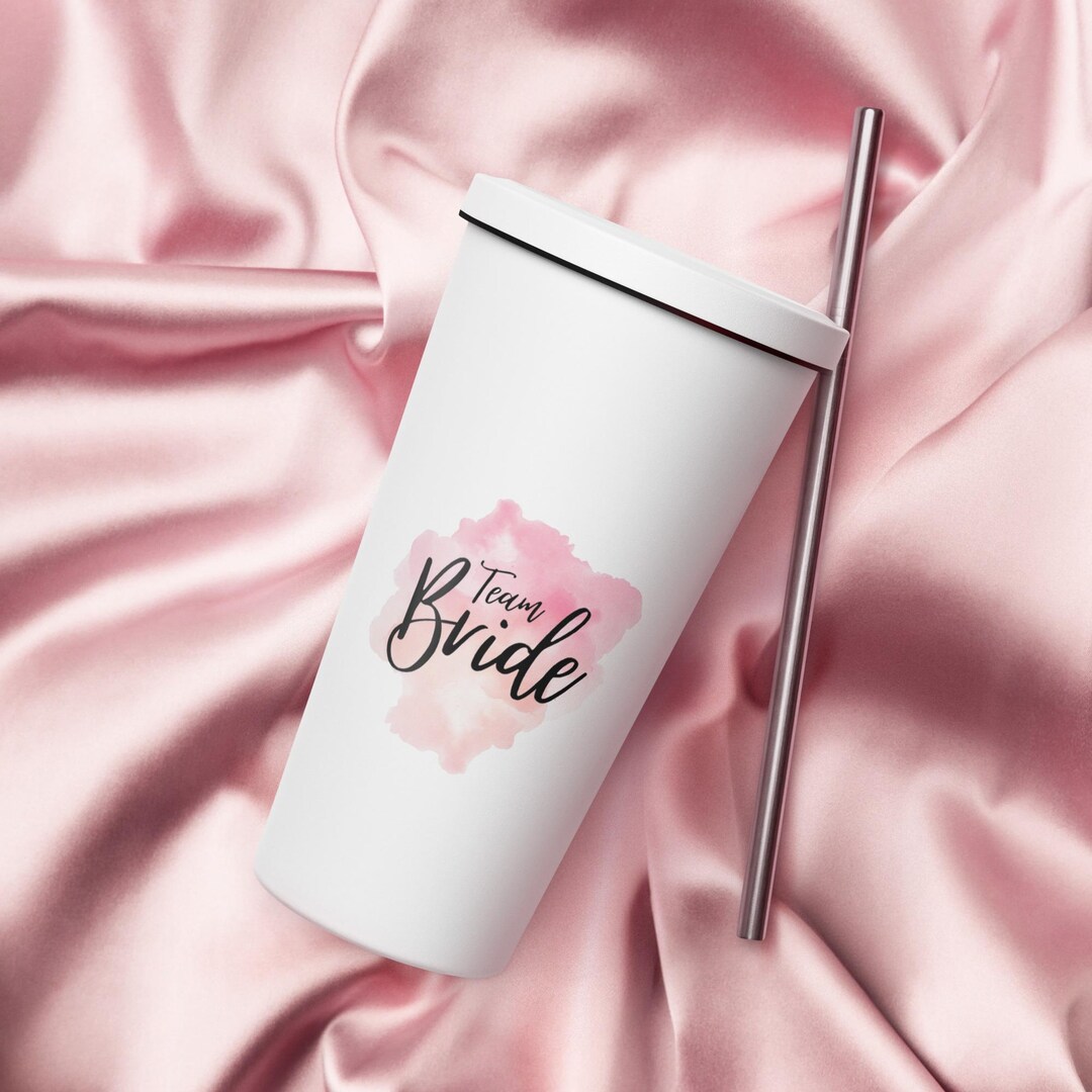 Team Bride Tumbler Stainless Steel Thermos Cup for Bachelorette Parties ...