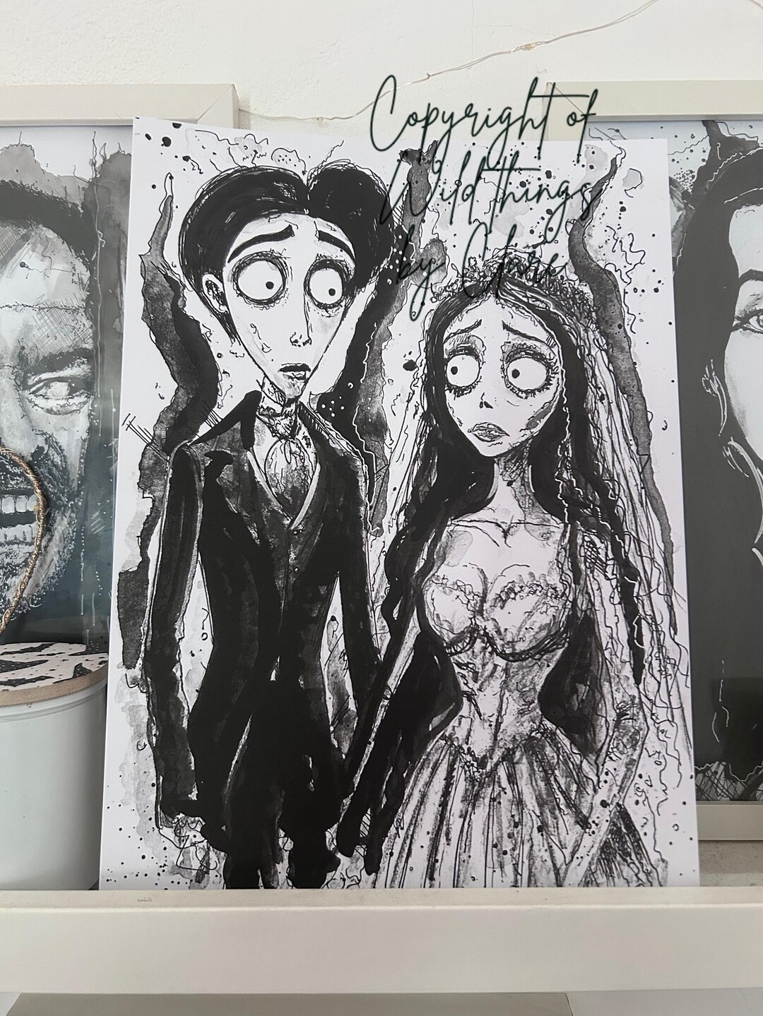 Emily and Victor From Corpse Bride, Traditional Artist , Gothic Art ...