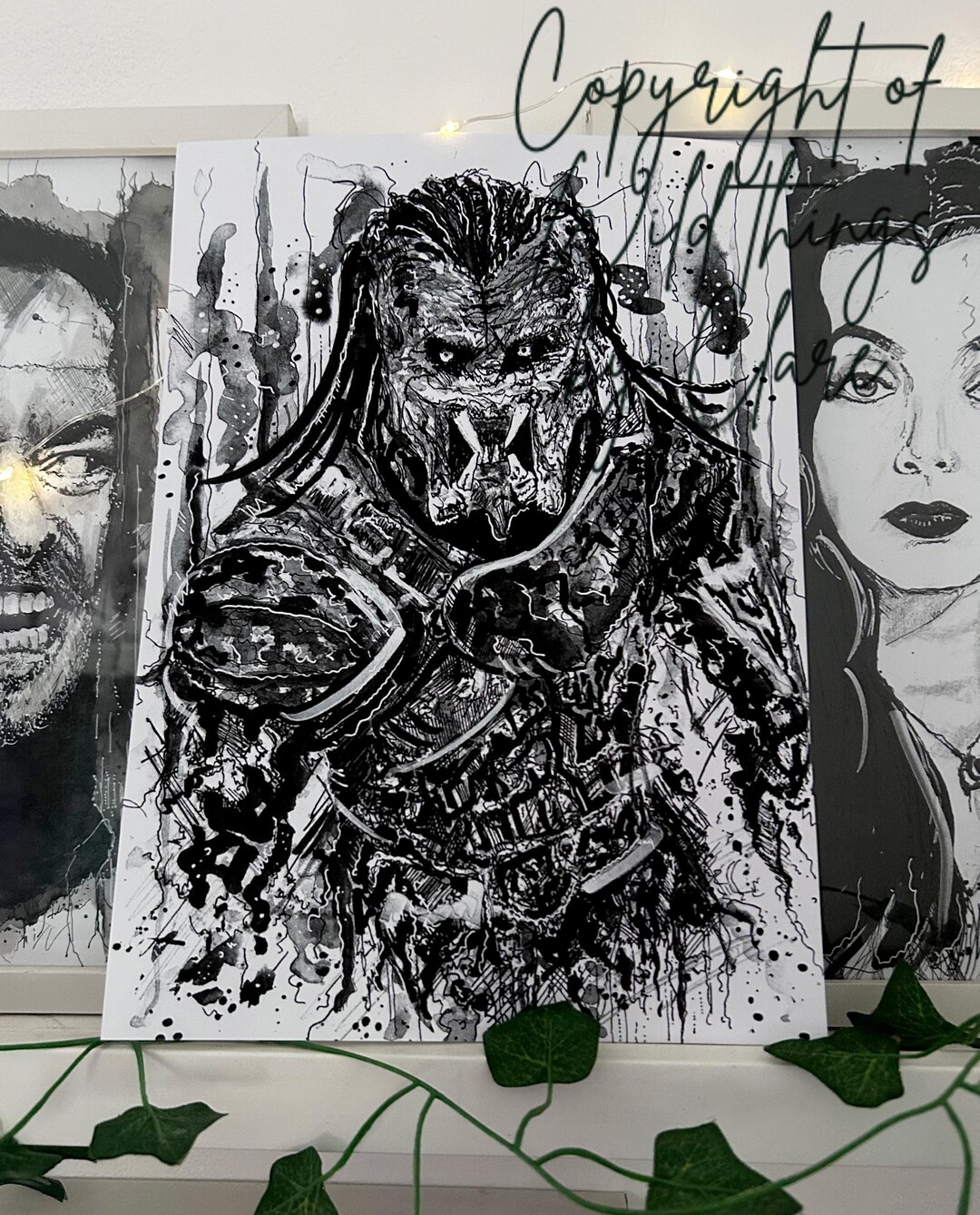 Dek, Predator Badlands ,horror Sci-fi Art Print , Traditional Artist - Etsy