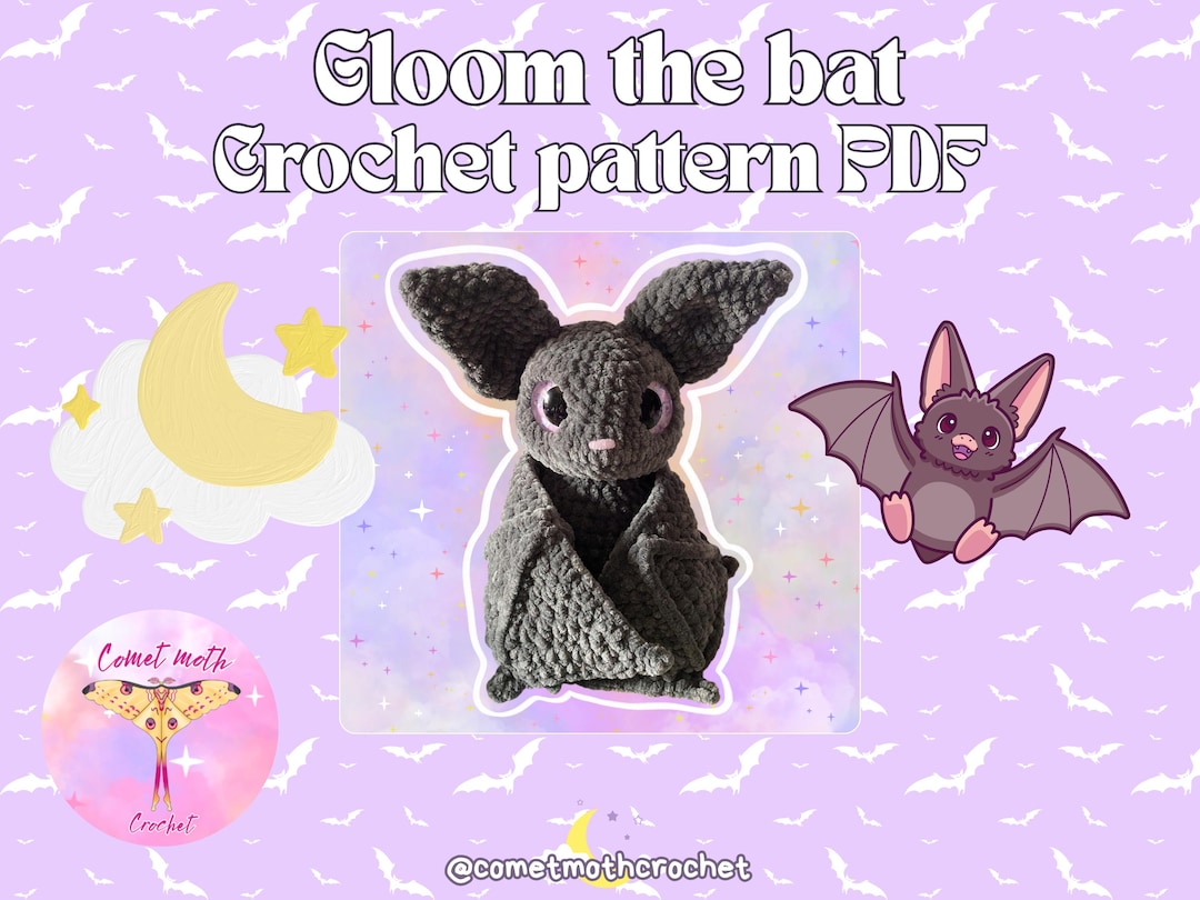 Gloom the Bat DIGITAL Pdf Crochet Pattern - Etsy