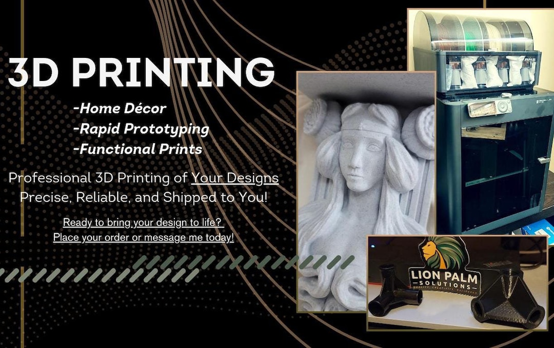 Custom 3D Printing Service: Print Your STL Files - Etsy