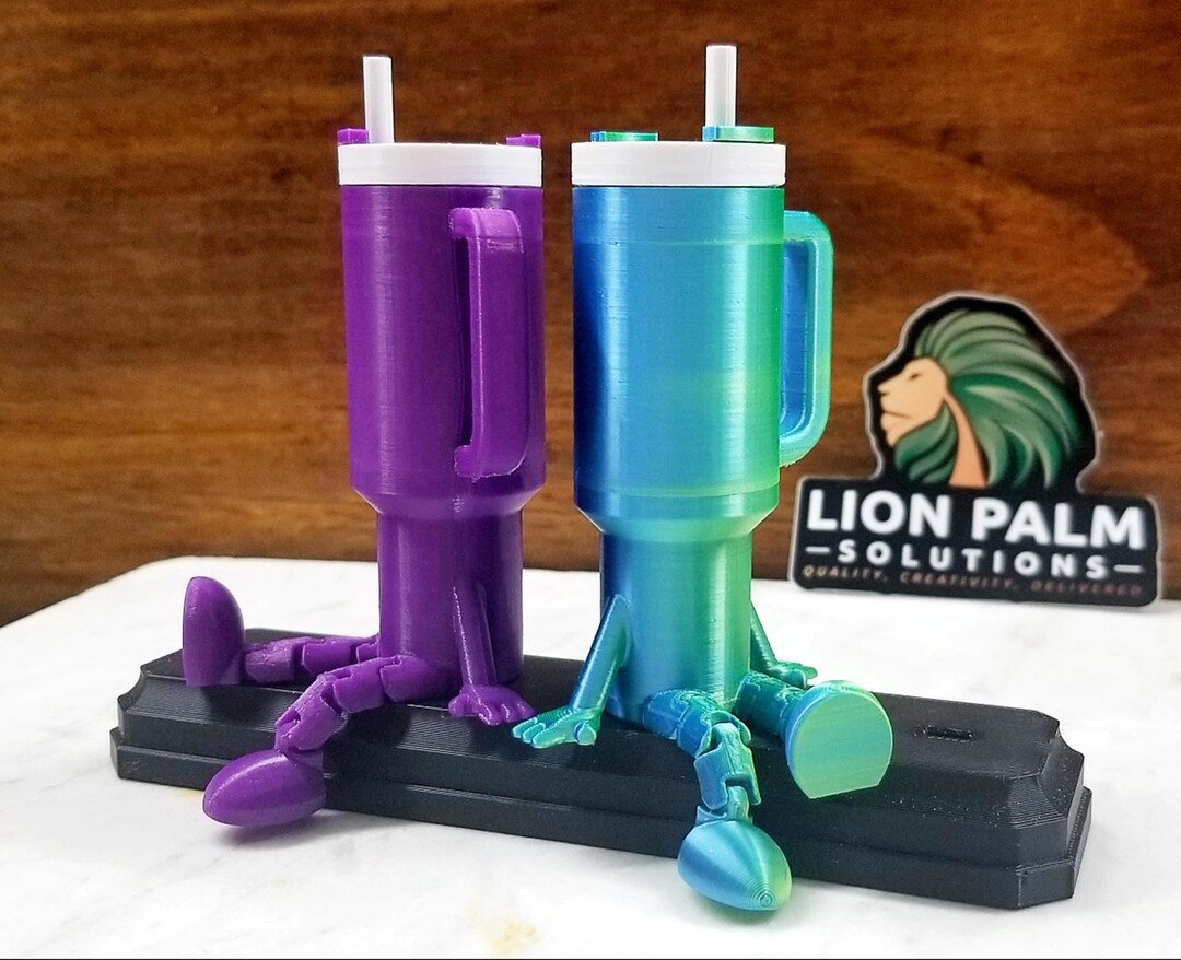 3D Printed Articulated Tumbler Buddy | Fun and Quirky Desk Accessory ...