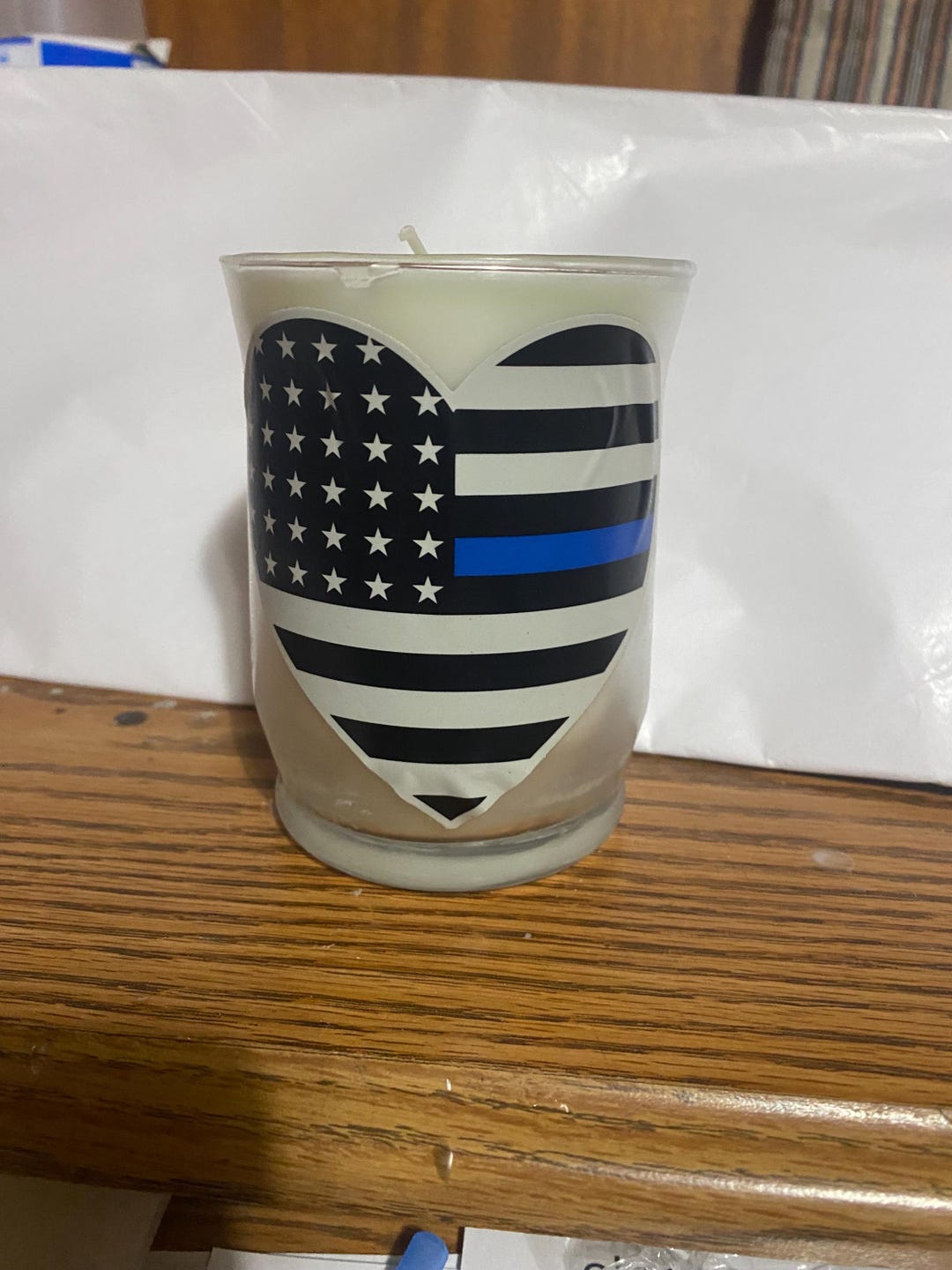 Thin Blue Line Candle - Etsy