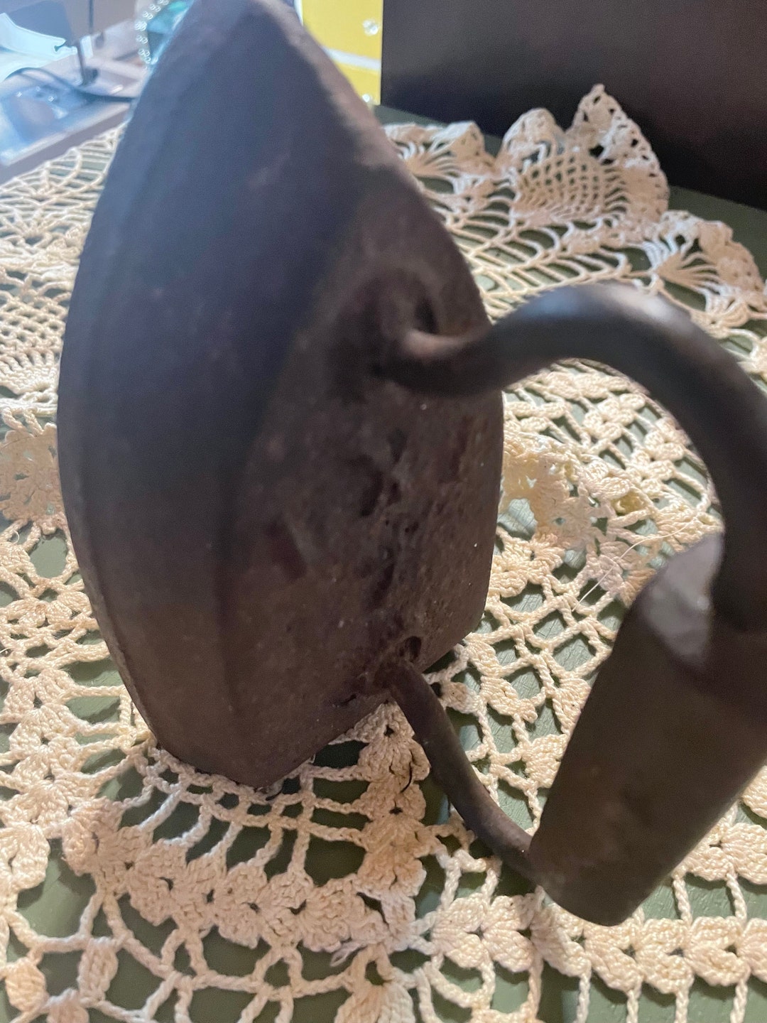 Antique Sad Iron Cast-iron X7 Vintage Excellent Condition - Etsy