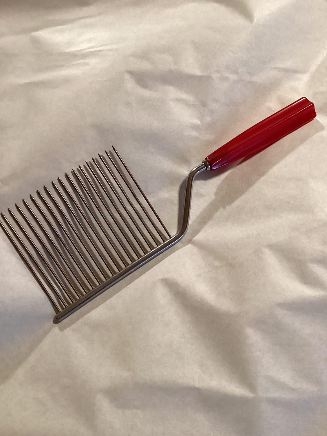 Bakelite Vintage Angelfood Cake Cutter Red Handle - Etsy