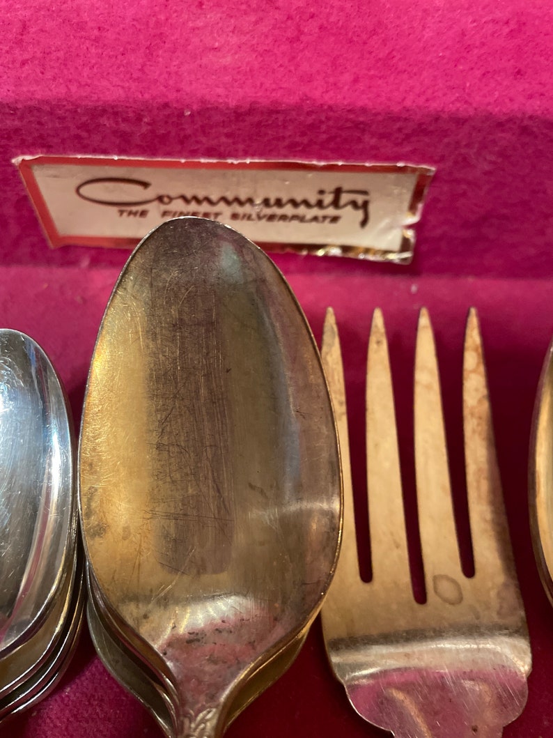 Vintage Evening, Star, Community Silverware in Original Box 8 Place ...