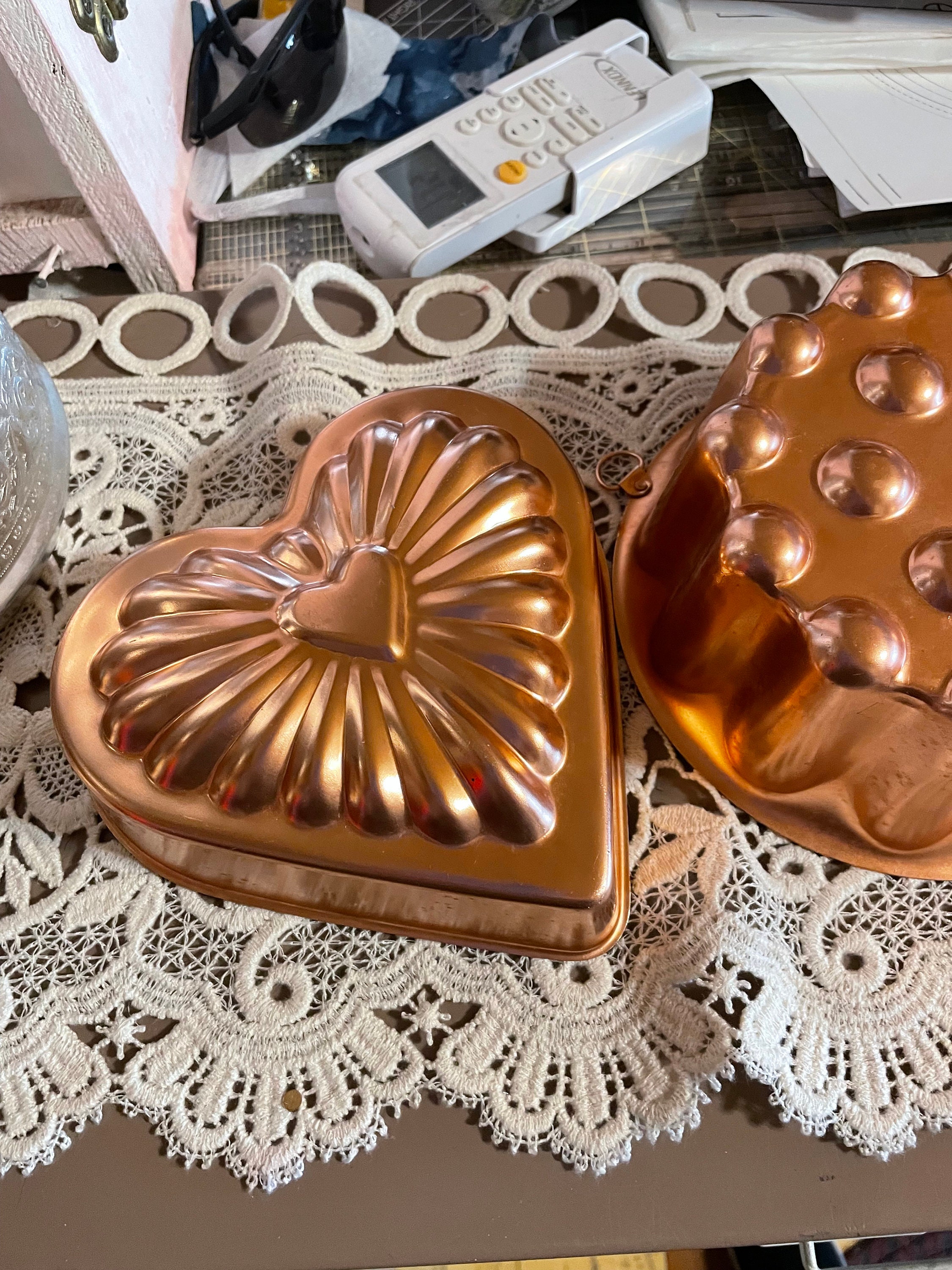 Vintage Collection of Copper Jell-o Molds - Etsy